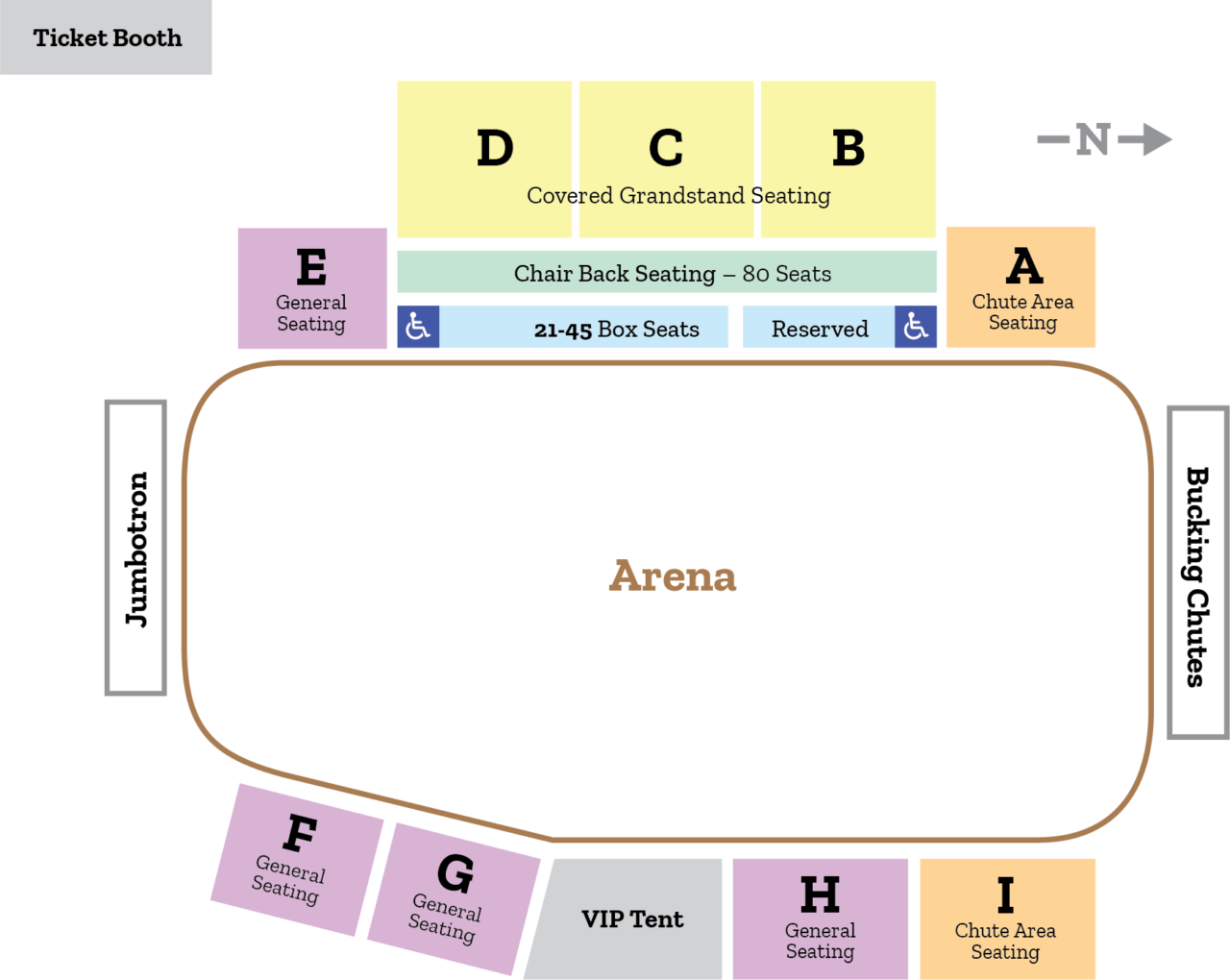 Arena Map | Rodeo de Santa Fe